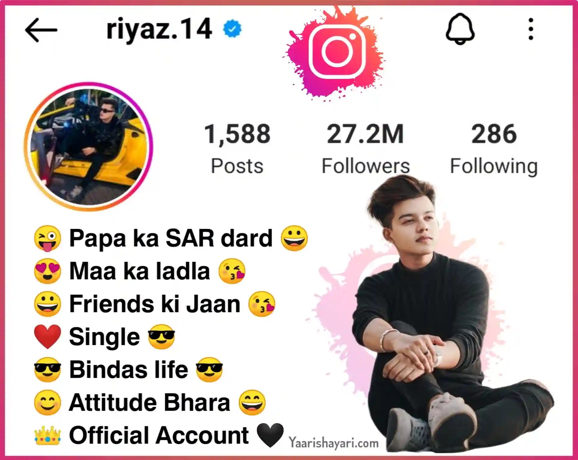 Instagram Bio For Boys In Hindi Instagram Bio For Boys In Hindi